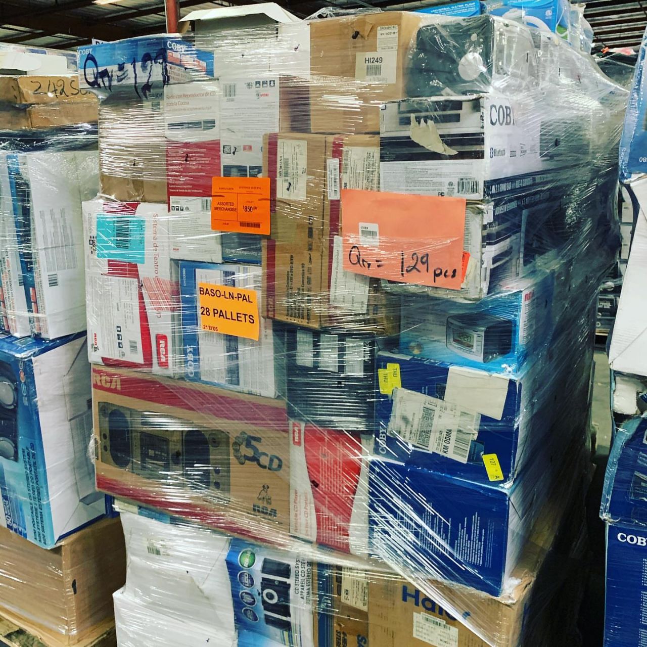 Assorted electronics pallets. | Big D Discounts