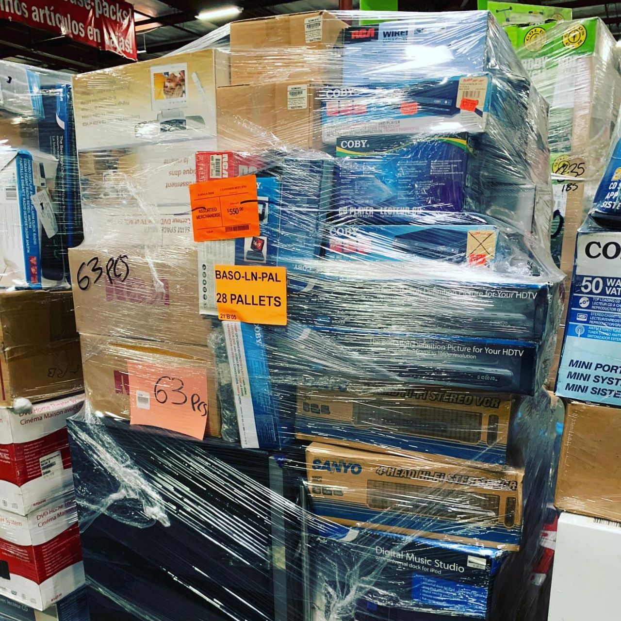 Assorted electronics pallets. | Big D Discounts
